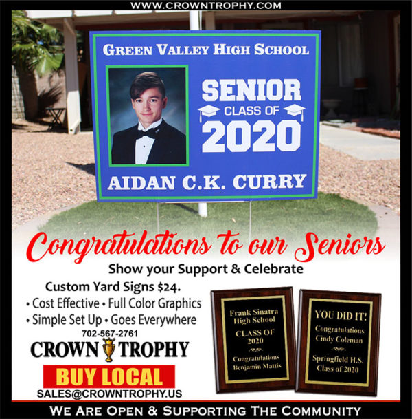 Class of 2020 Lawn Signs – Green Valley High School | Henderson, Nevada